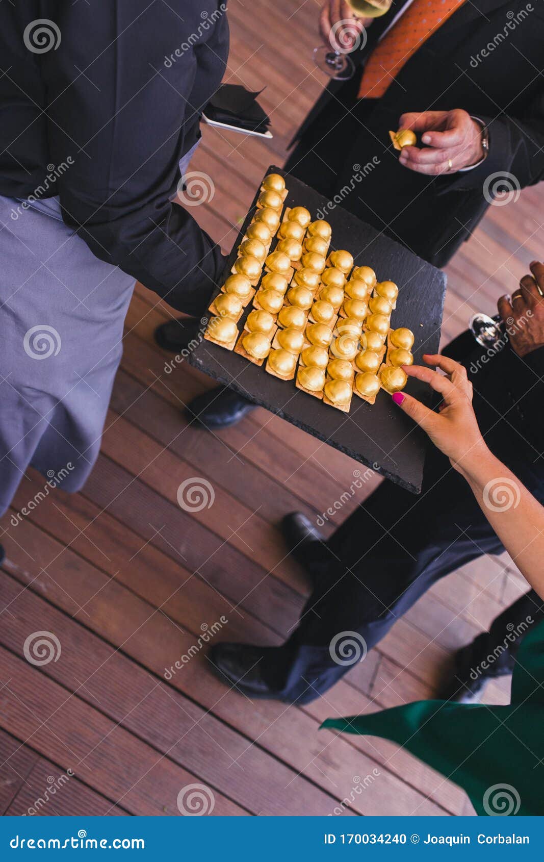 Hot and Cold Wedding Snacks for the Guests at the Reception Stock Photo ...