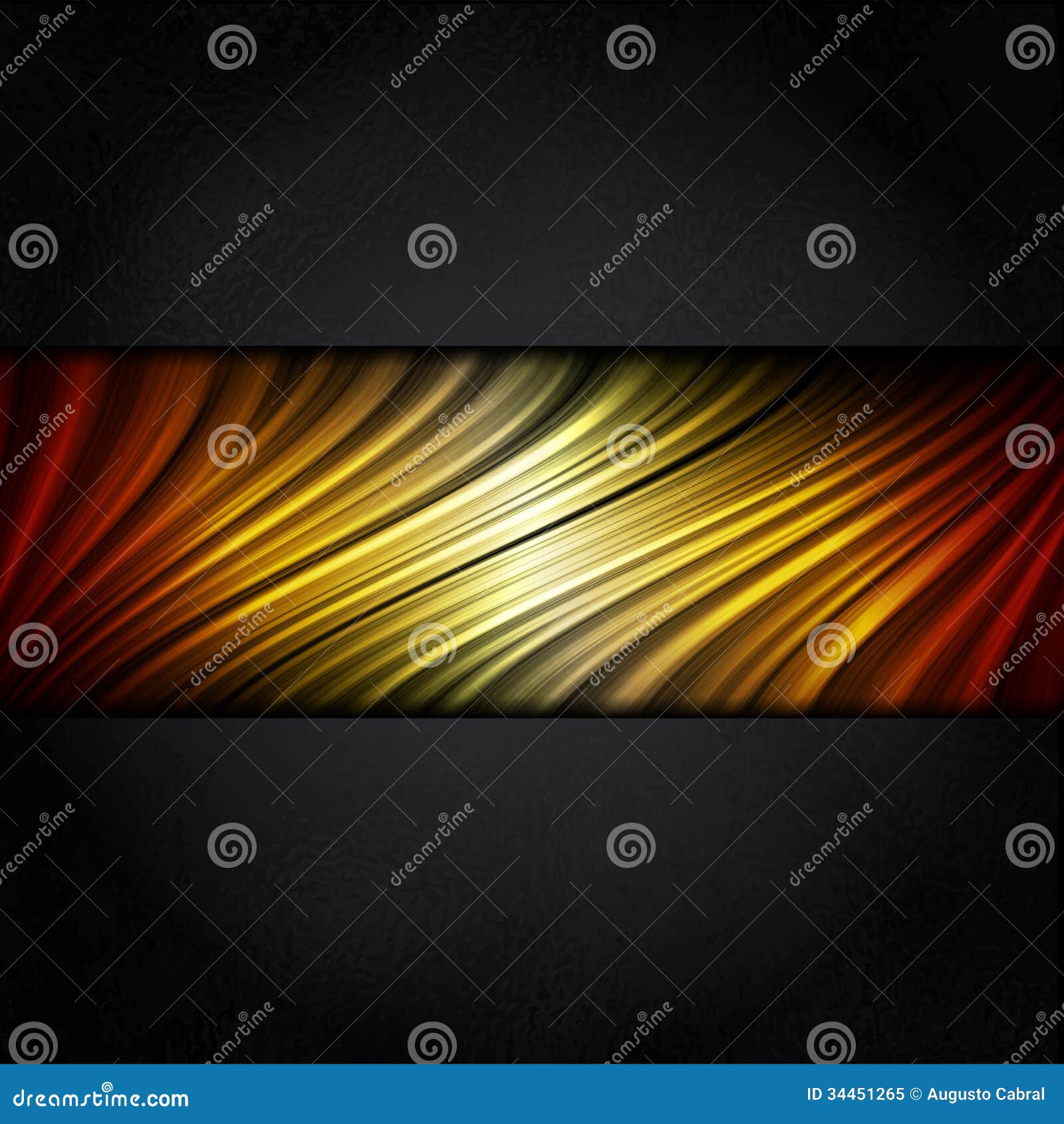 Hot Colors Stripes Background with Black Frame Stock Vector ...