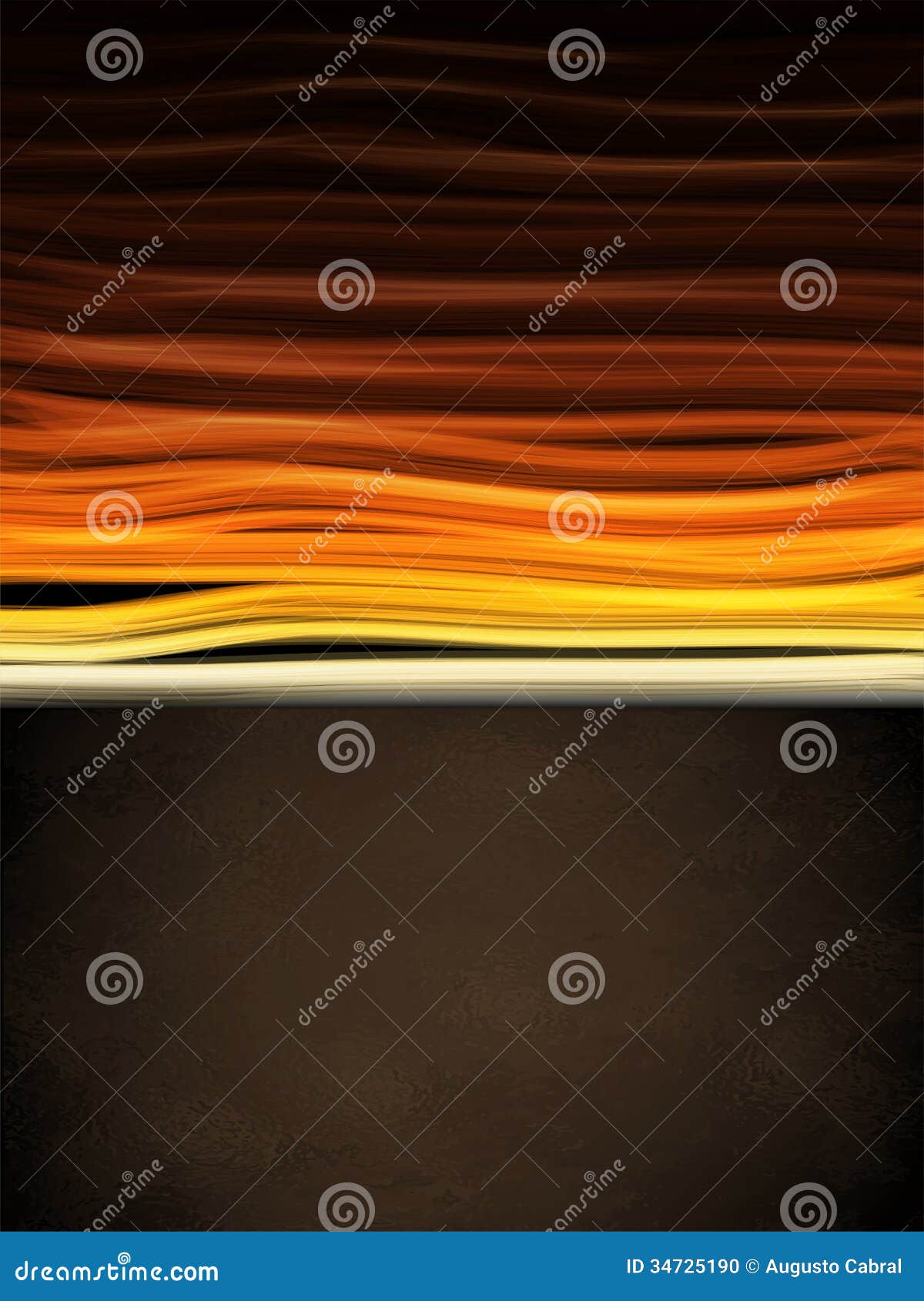 Hot Colors Stripes Background with Black Frame Stock Illustration ...