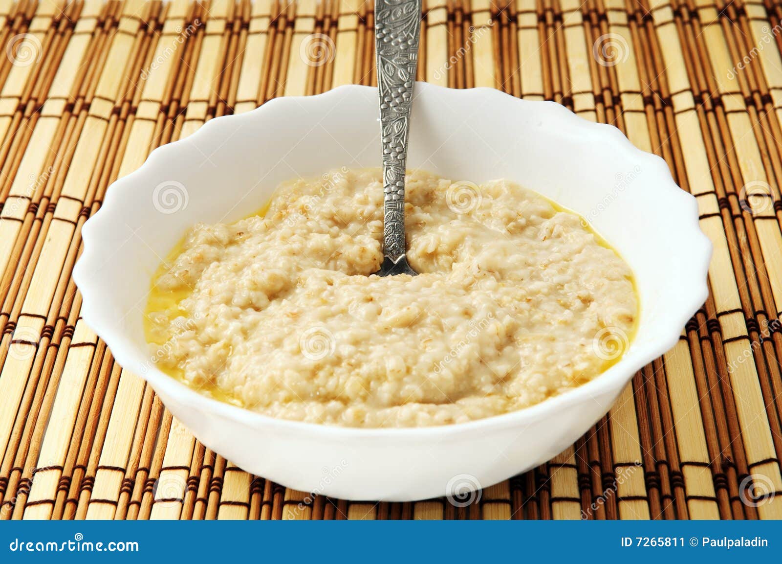Hot cooked porridge stock image. Image of cooking, sticky - 7265811