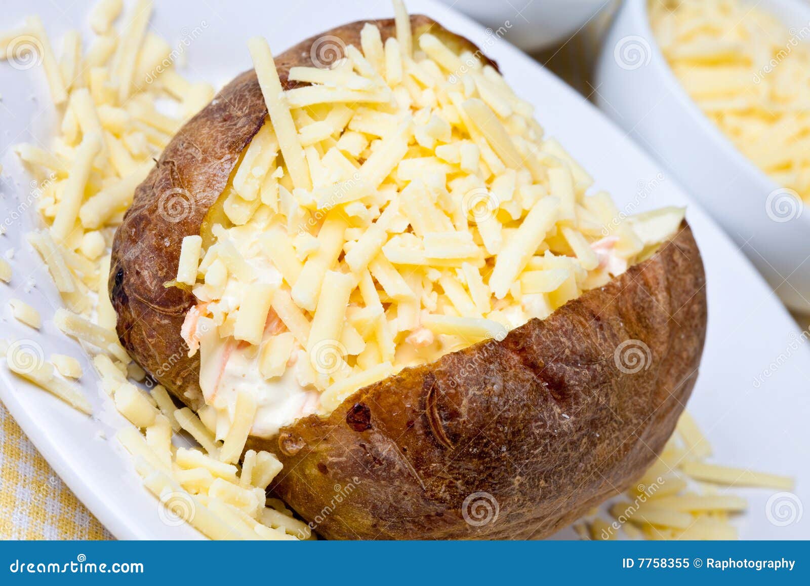 Hot and Crispy Baked Potato Stock Image - Image of food, coleslaw: 7758355