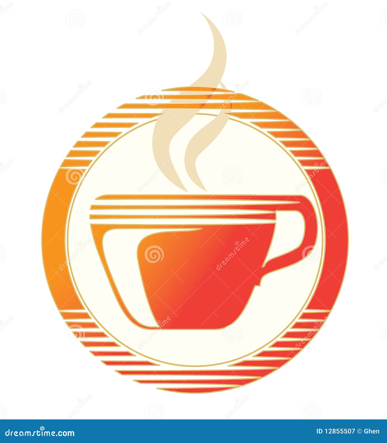 Hot cup icon stock vector. Illustration of texture, curve - 12855507