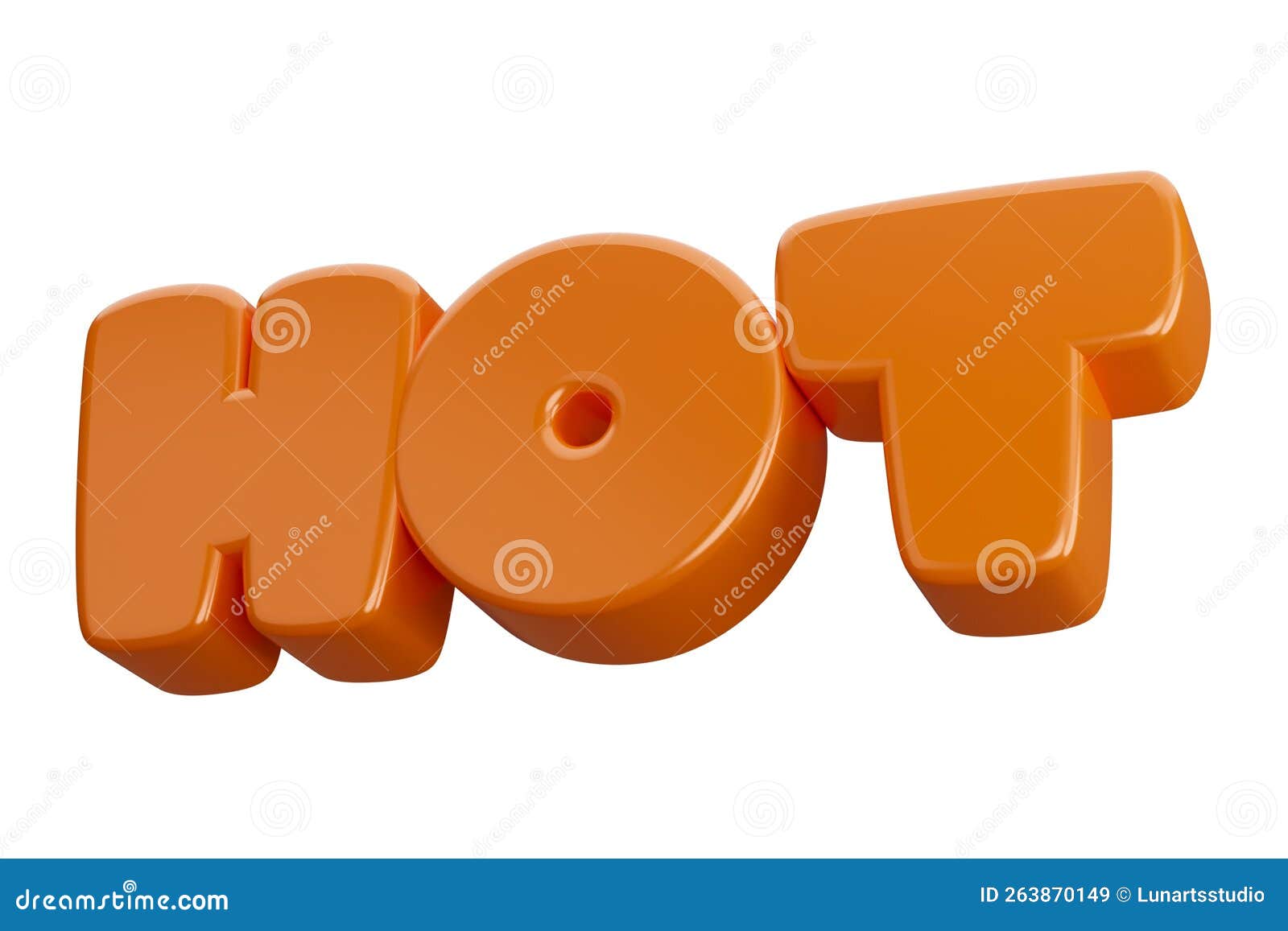 Hot 3d Render Text Phrase Inscription Stock Illustration - Illustration ...