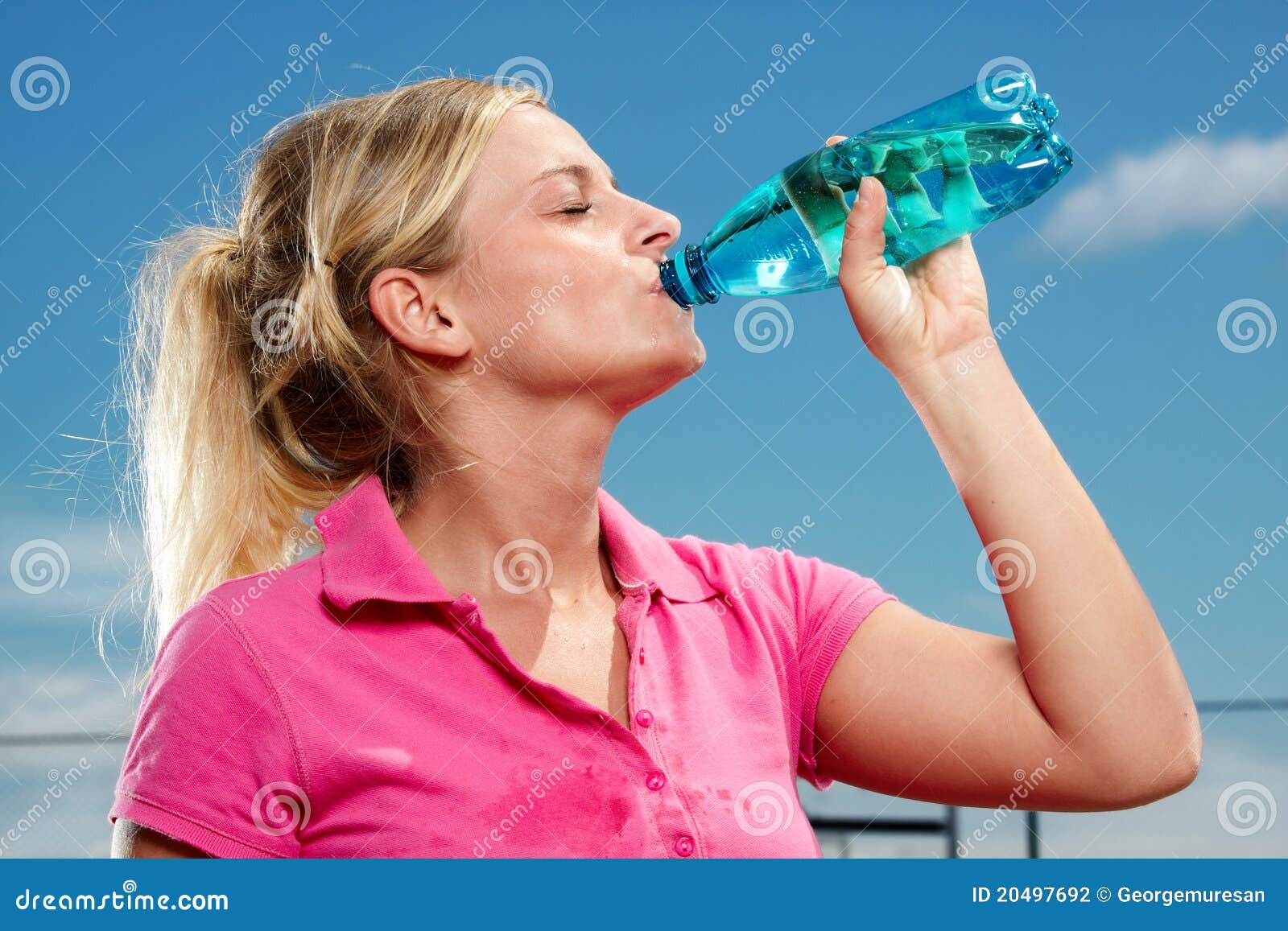 Hot day stock photo. Image of healthy, active, hair, clouds - 20497692