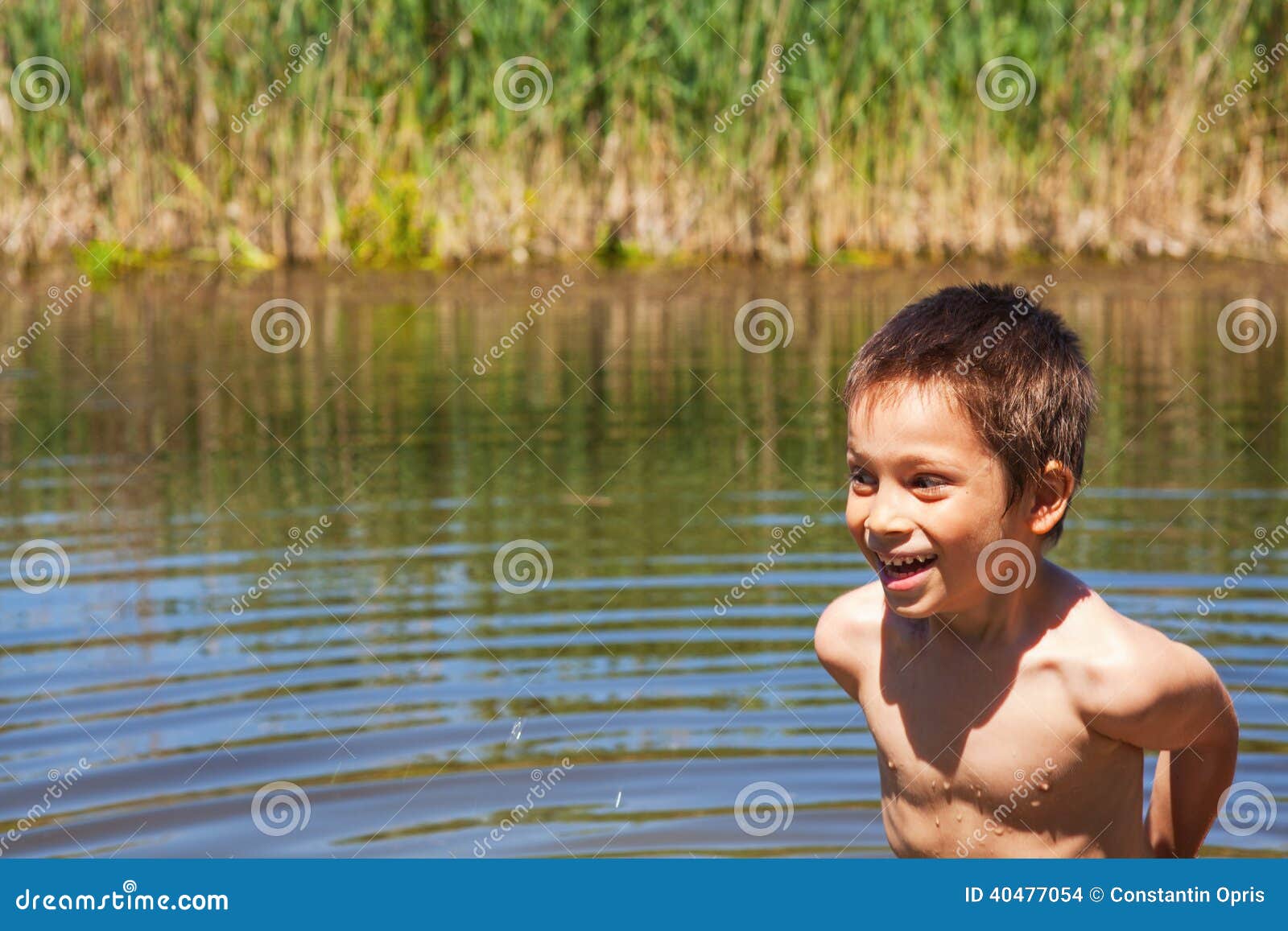 Hot day bathing in river stock photo. Image of swimming - 40477054