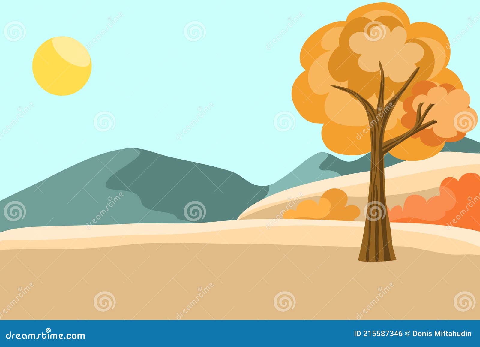 Hot Daylight Background Vector Stock Vector - Illustration of daylight ...
