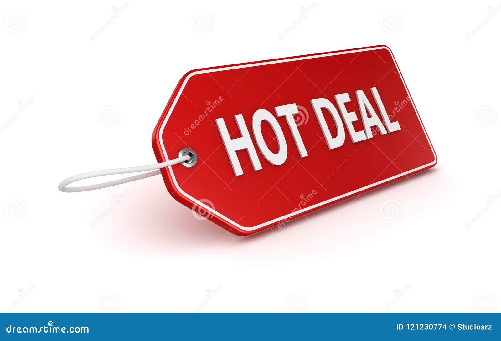 Hot deal tag stock illustration. Illustration of paper - 121230774