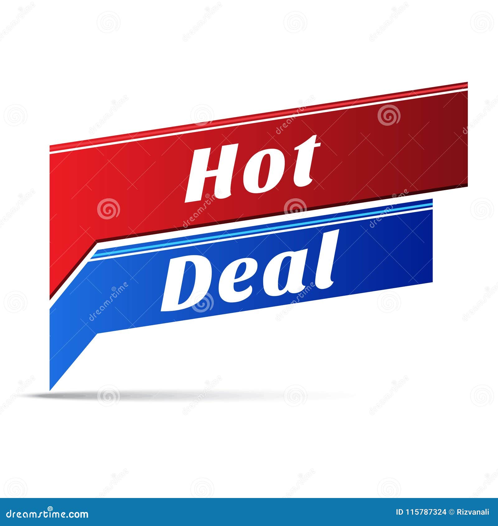 Hot Deal Vector Web Banner Design Stock Vector - Illustration of banner ...