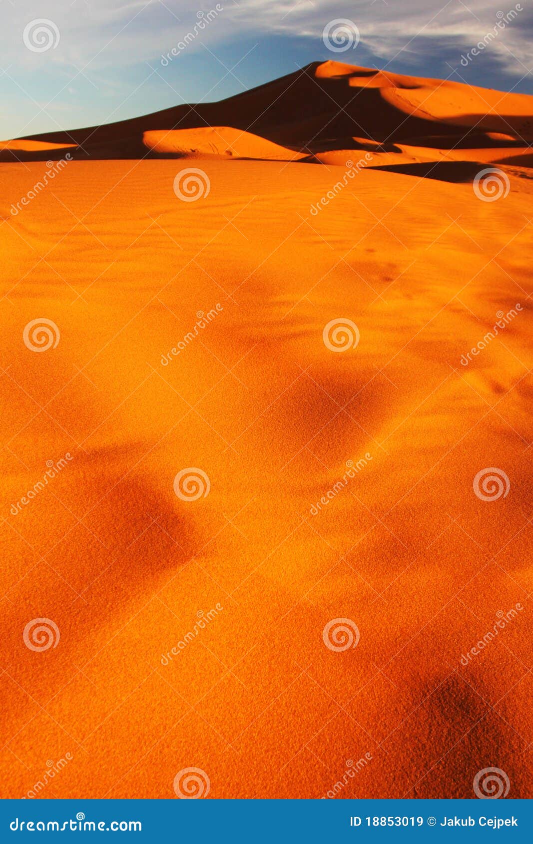 Hot desert stock image. Image of heat, sand, sahara, evening - 18853019