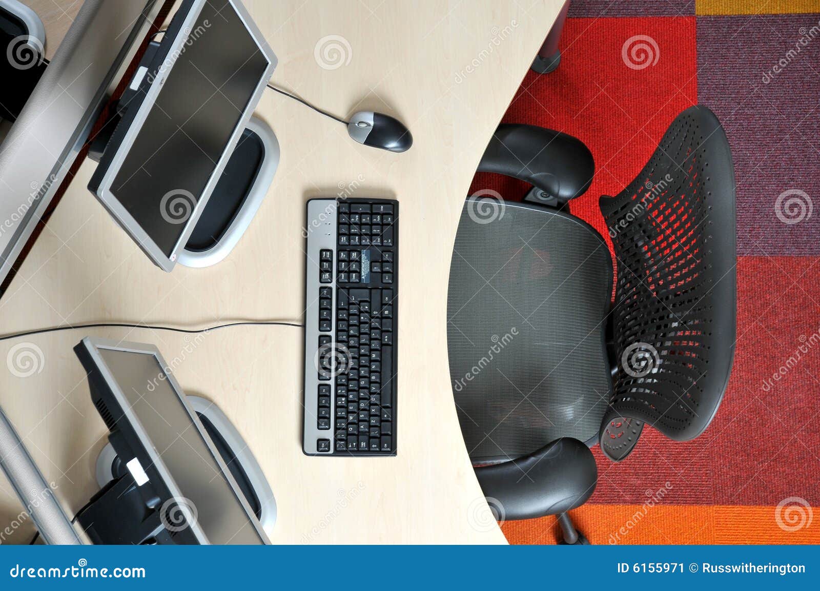 Hot desk stock image. Image of workstation, seating, computer - 6155971