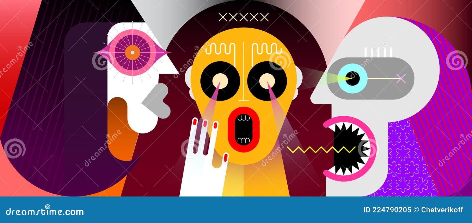 Heated Discussion Clipart