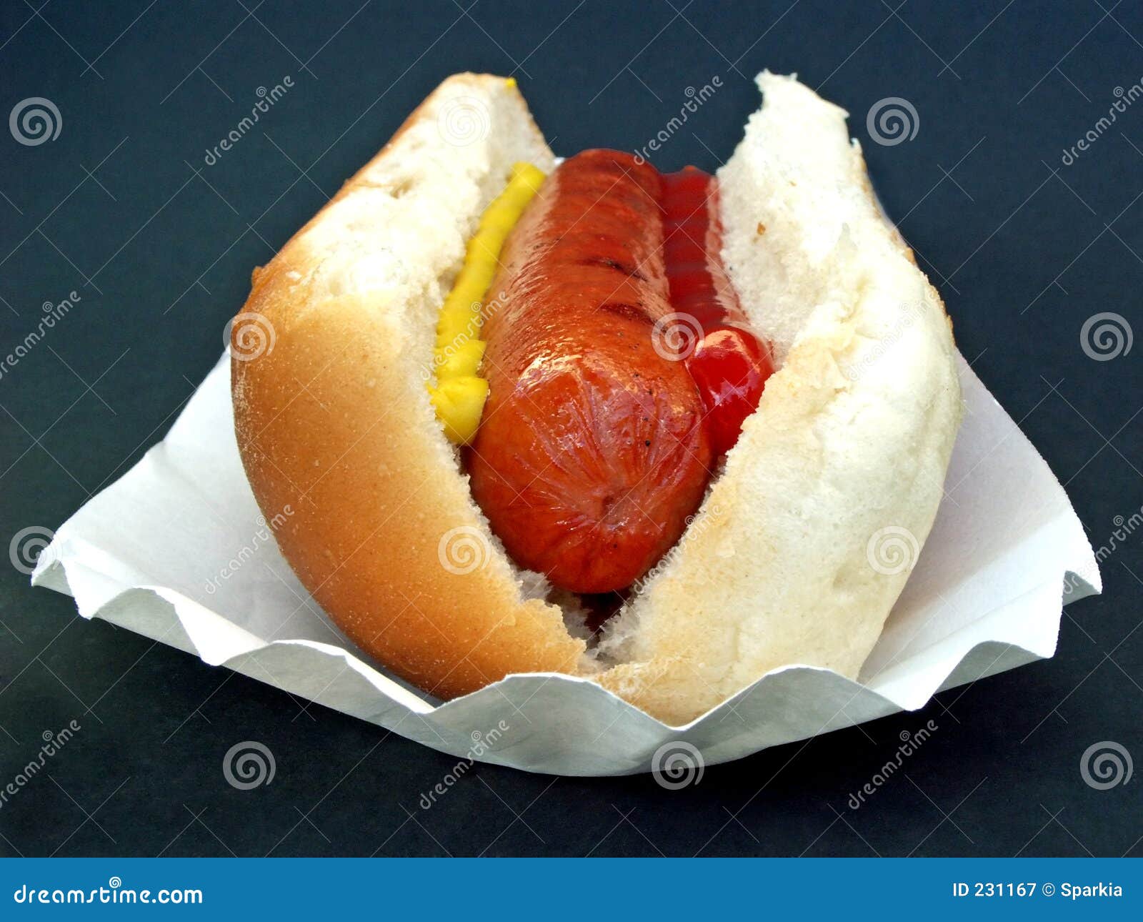 Hot dog stock image. Image of unhealthy, catsup, condiments - 231167