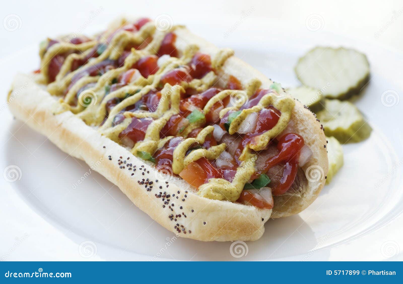 Hot Dog stock image. Image of grilling, junk, meat, frankfurter - 5717899