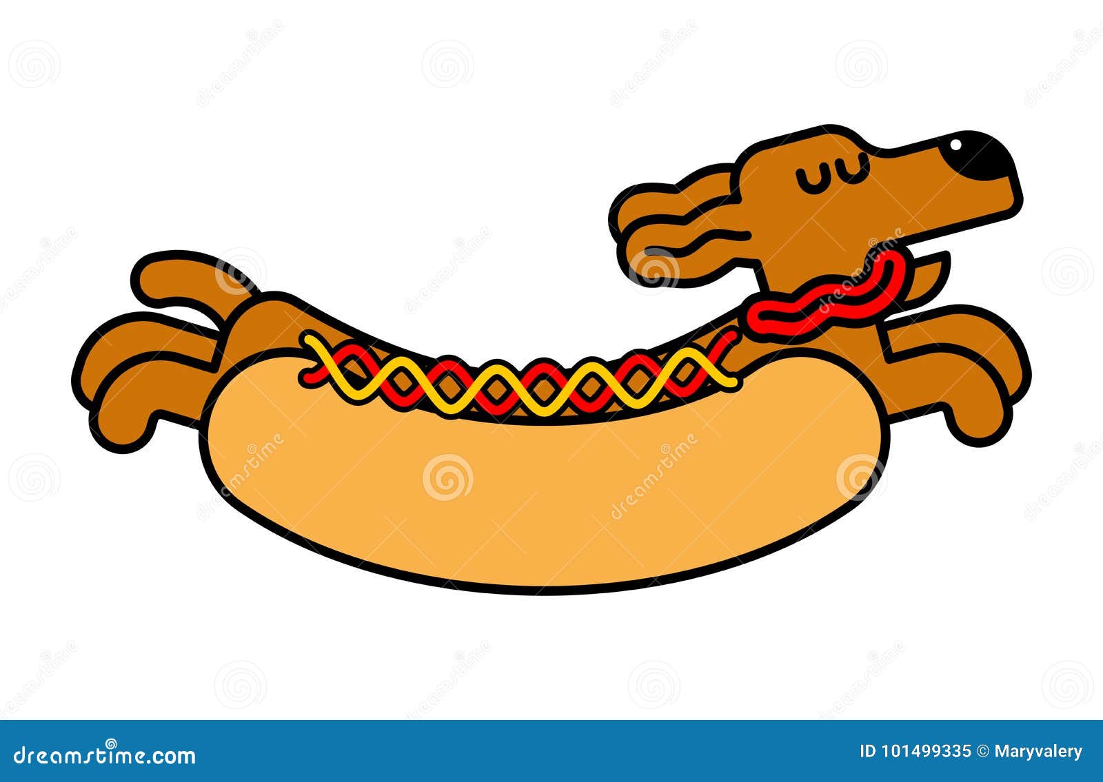 Hot Dog Dachshund. Pet Animal Hotdog Stock Vector - Illustration of ... Hot Dog Dachshund. Pet Animal Hotdog Stock Vector - Illustration of ...