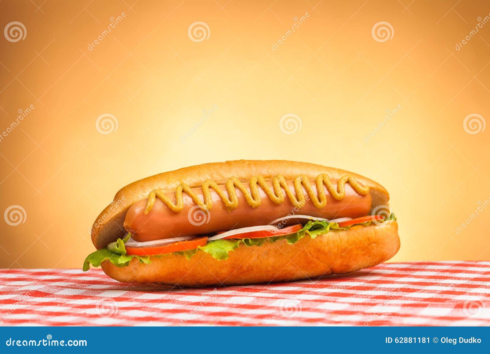 Hot Dog stock image. Image of checked, juicy, burger - 62881181