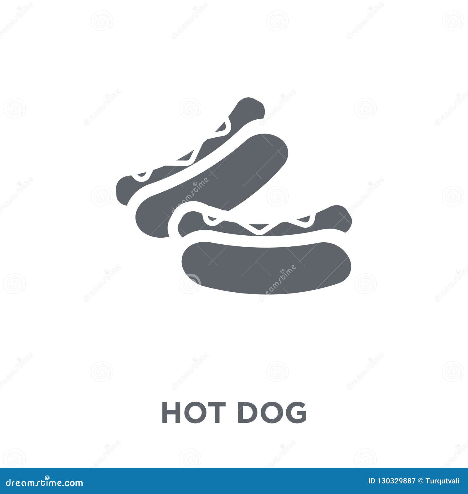 Hot Dog Icon from Restaurant Collection. Stock Vector - Illustration of ...