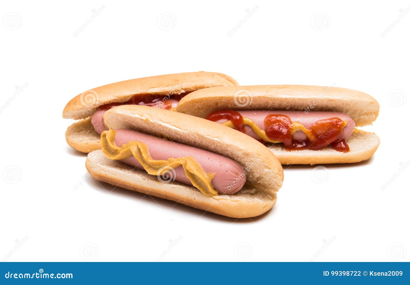 Hot dog isolated stock photo. Image of edible, food, gastronomy - 99398722