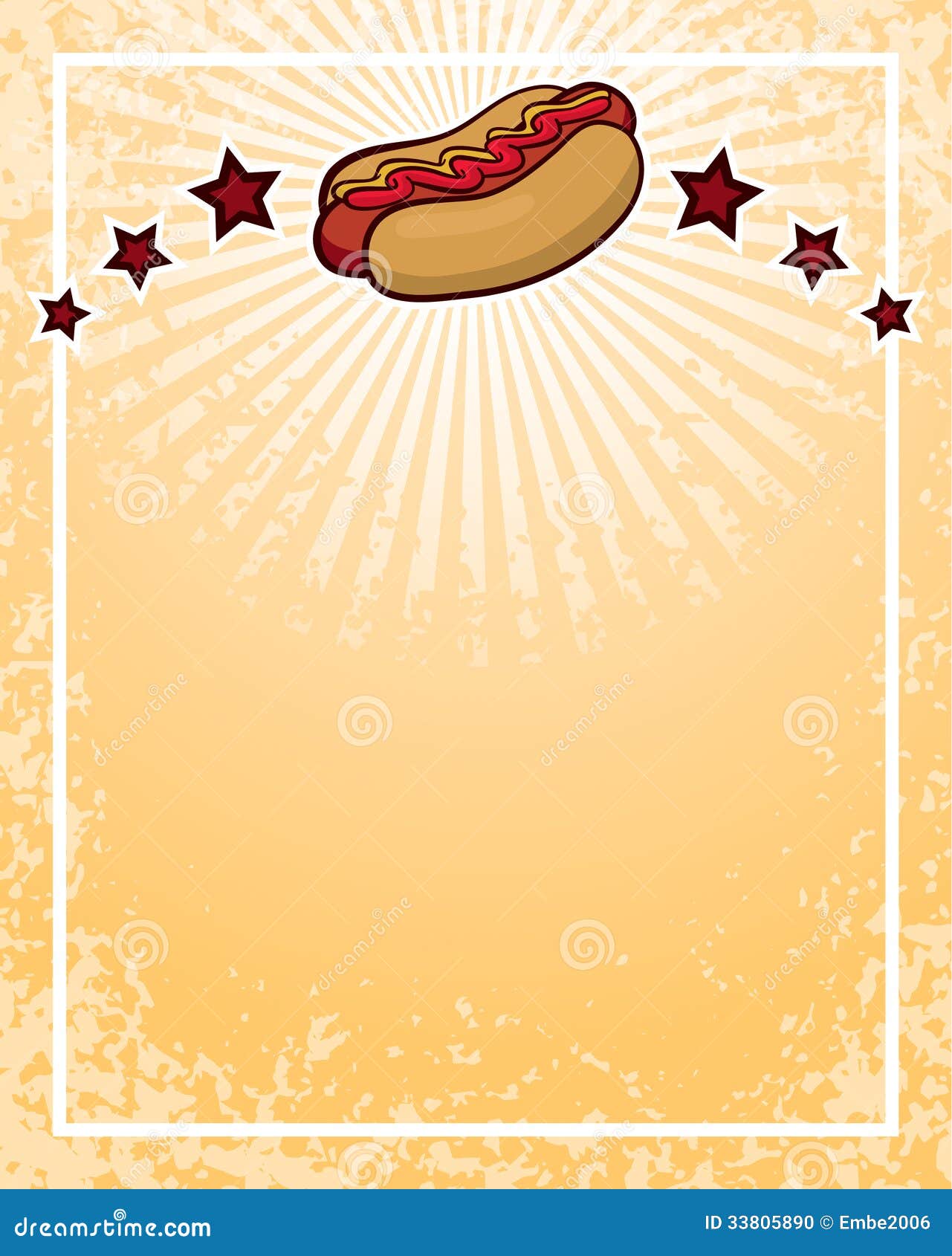 Hot Dog Background stock vector. Illustration of cook - 33805890