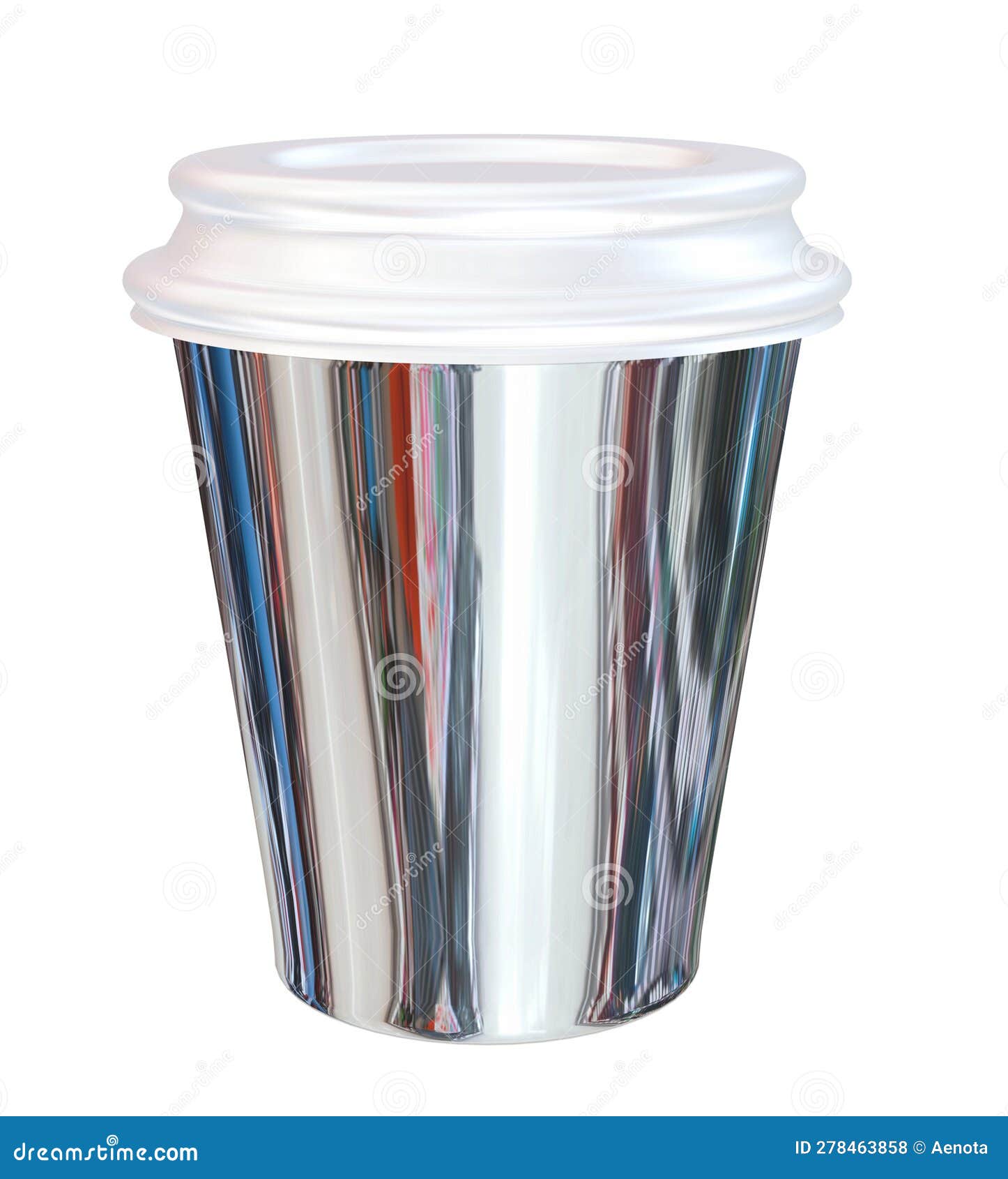Hot Drink Cup with Cover Mockup for Design Project Mock Up 3D ...