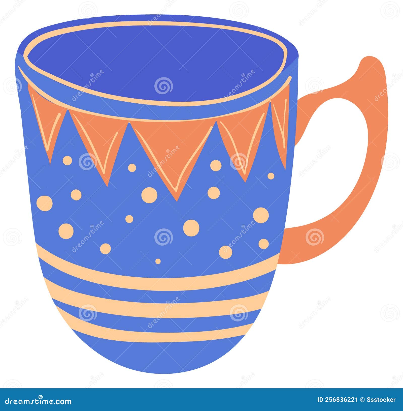 Hot Drink Mug. Cute Ceramic Cup Icon Stock Vector - Illustration of ...