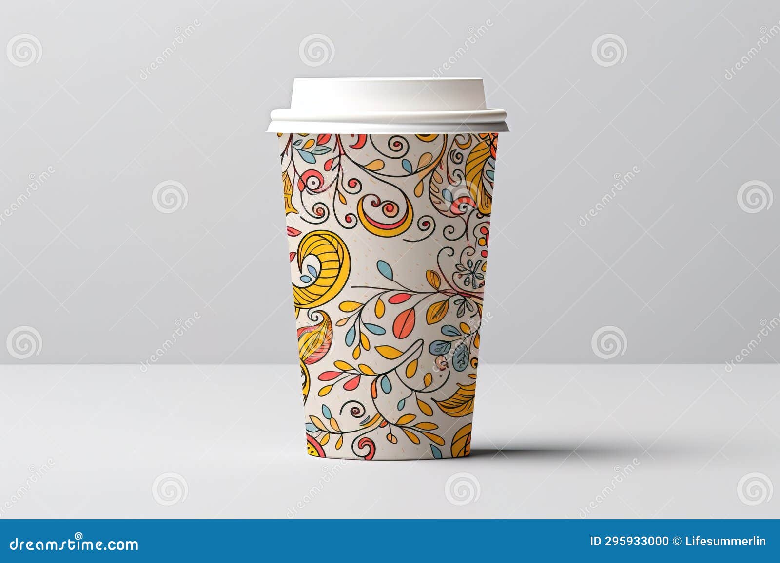 Hot Drink Paper Cup Mockup stock photo. Image of generated - 295933000