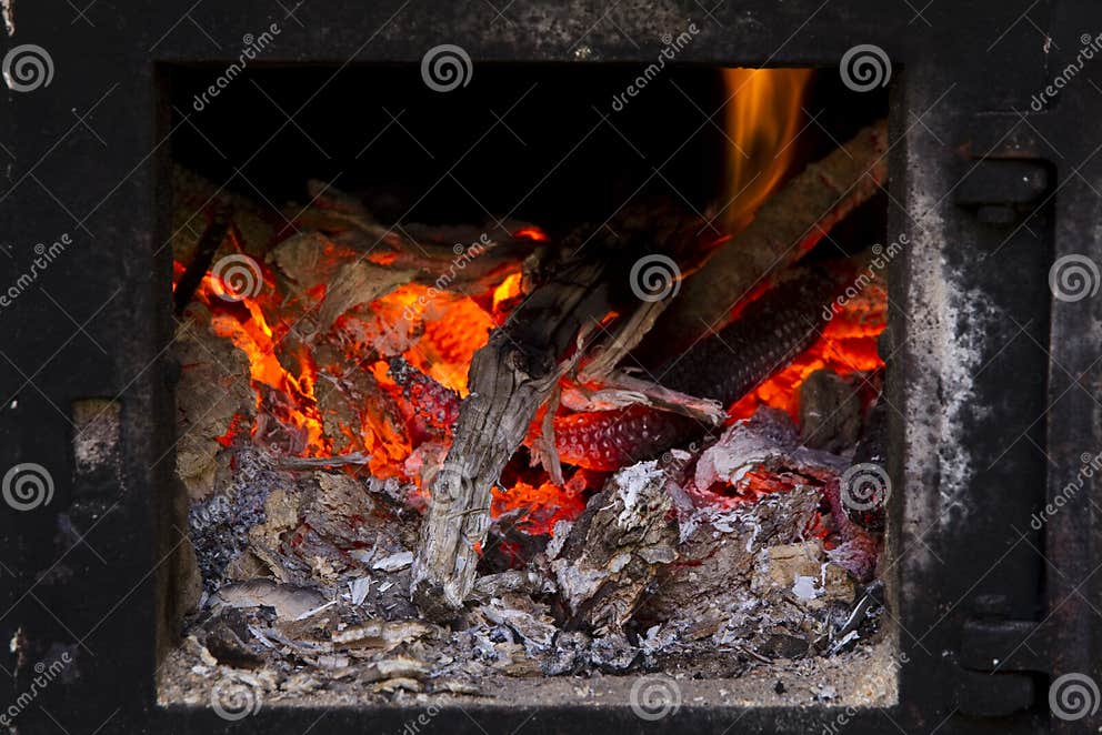 Hot ember stock image. Image of motion, heat, inflammable - 25929897