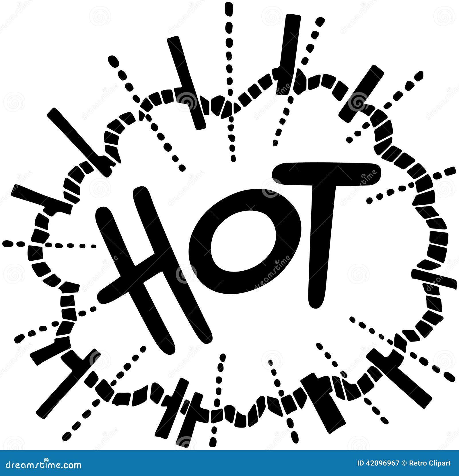 Hot Exploding Header stock vector. Illustration of adve - 42096967