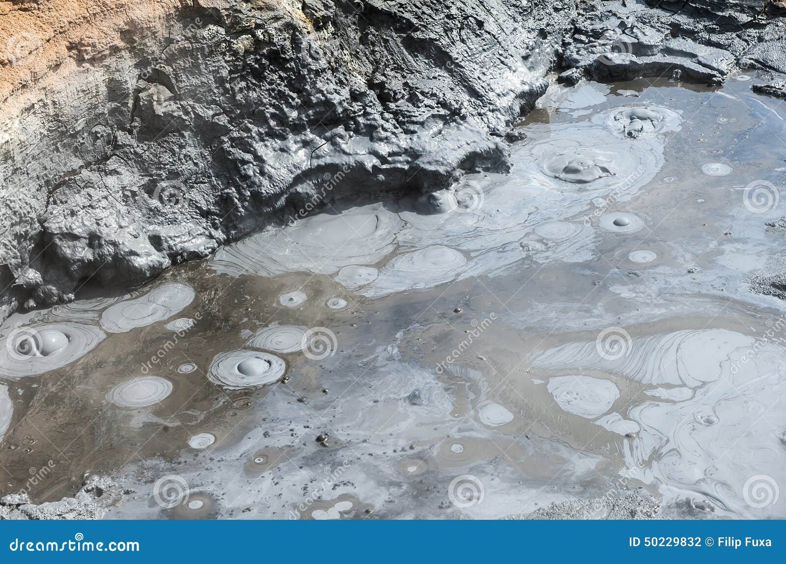 Hot exploding mud stock photo. Image of high, hverir - 50229832