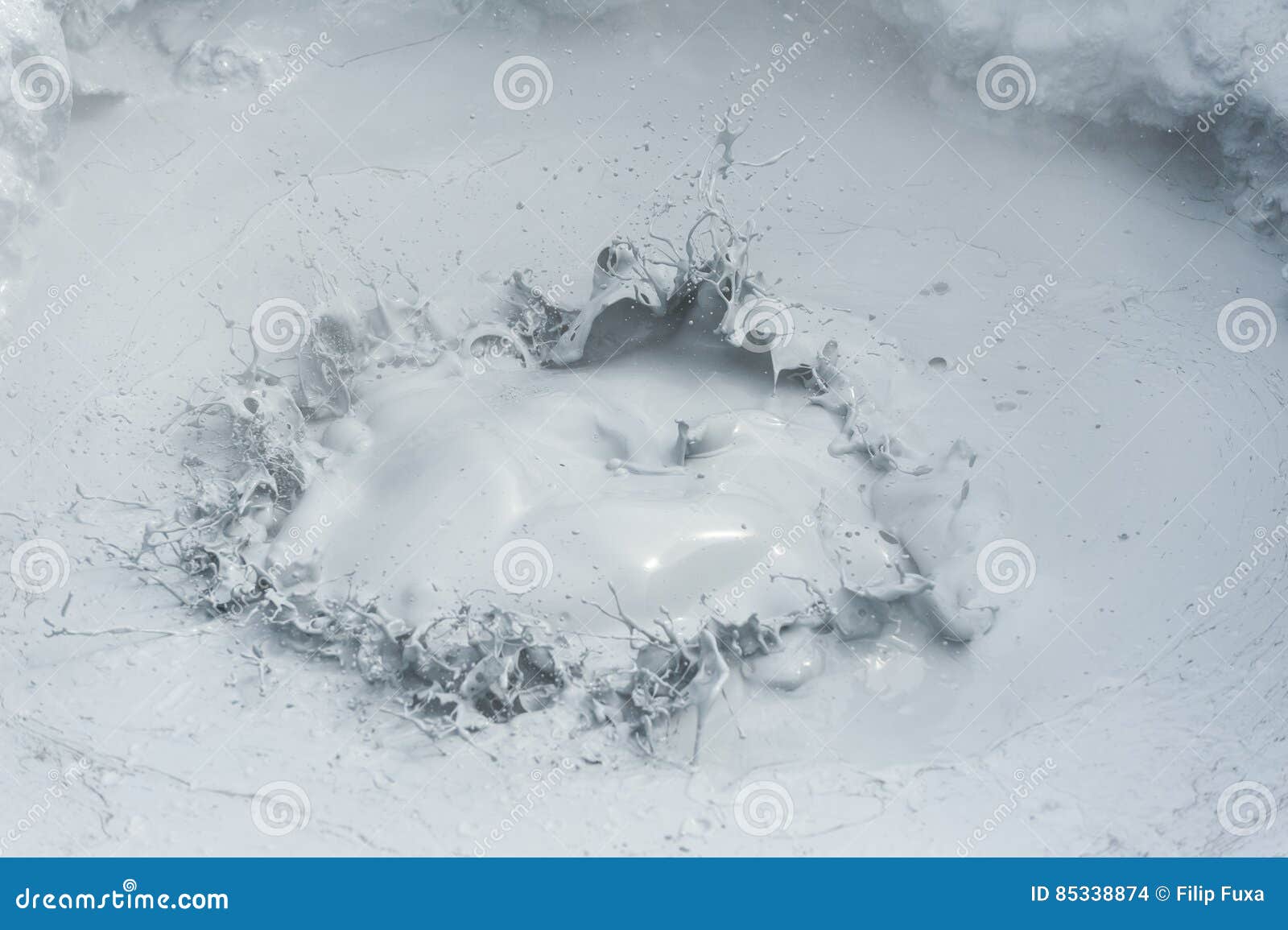 Hot exploding mud stock photo. Image of mudpot, gray - 85338874