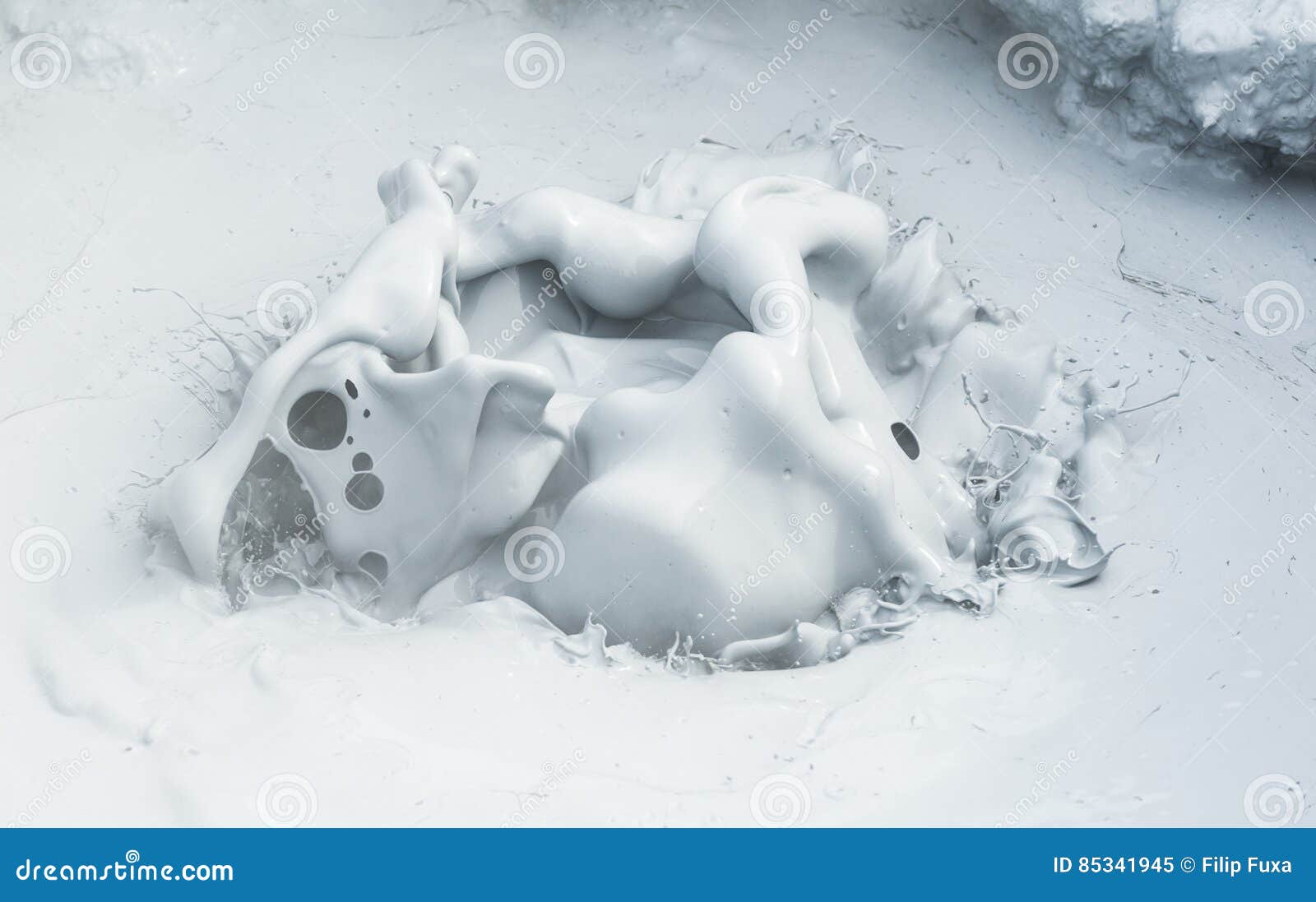 Hot exploding mud stock image. Image of landscape, high - 85341945