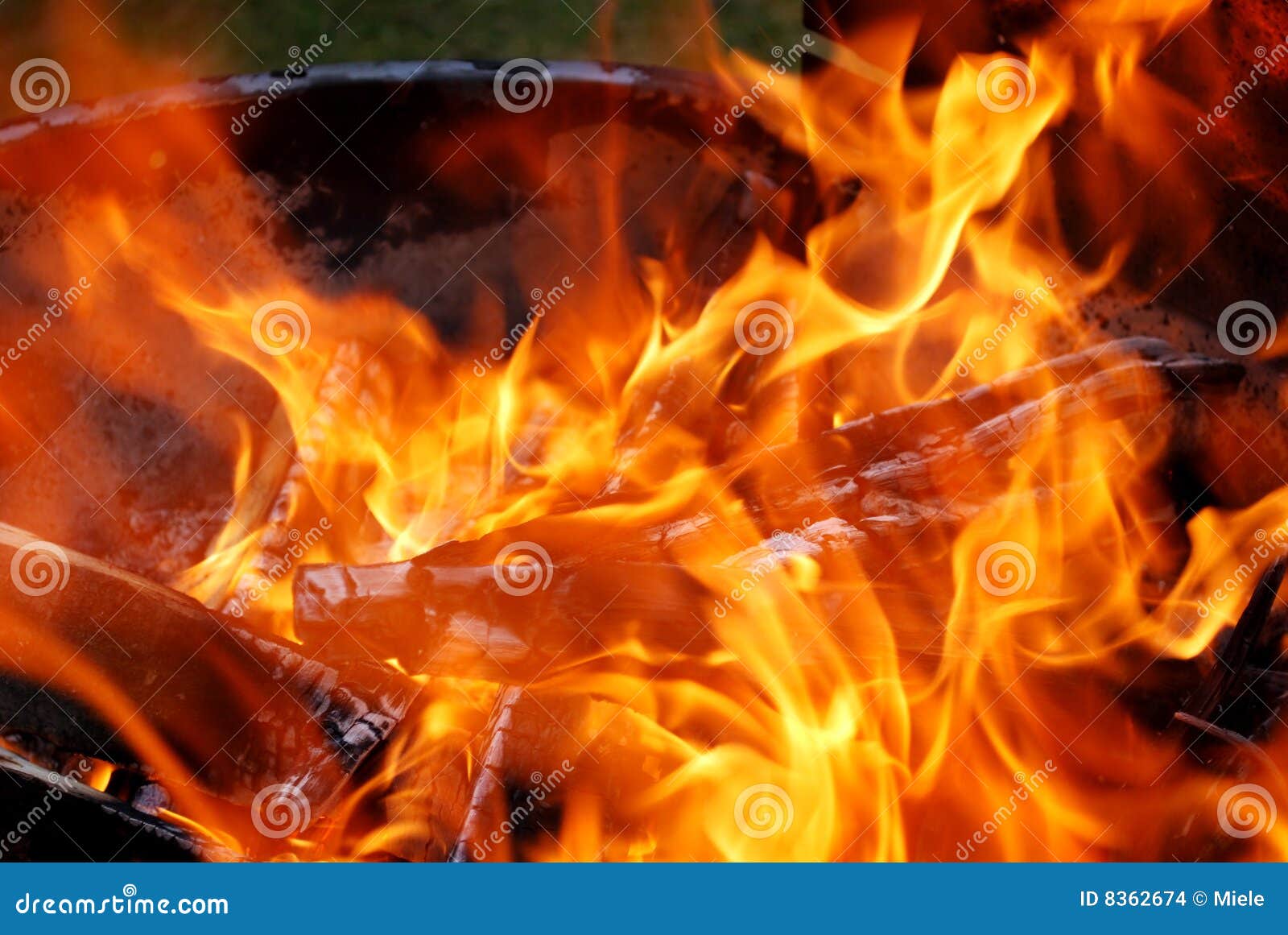 Hot Fire stock photo. Image of barbecue, power, orange - 8362674