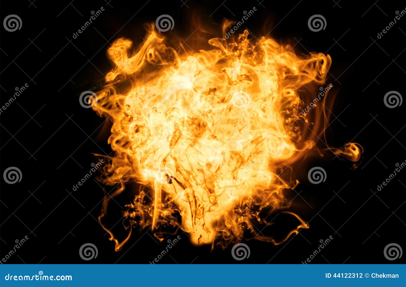 Hot fire on black stock illustration. Illustration of ignite - 44122312