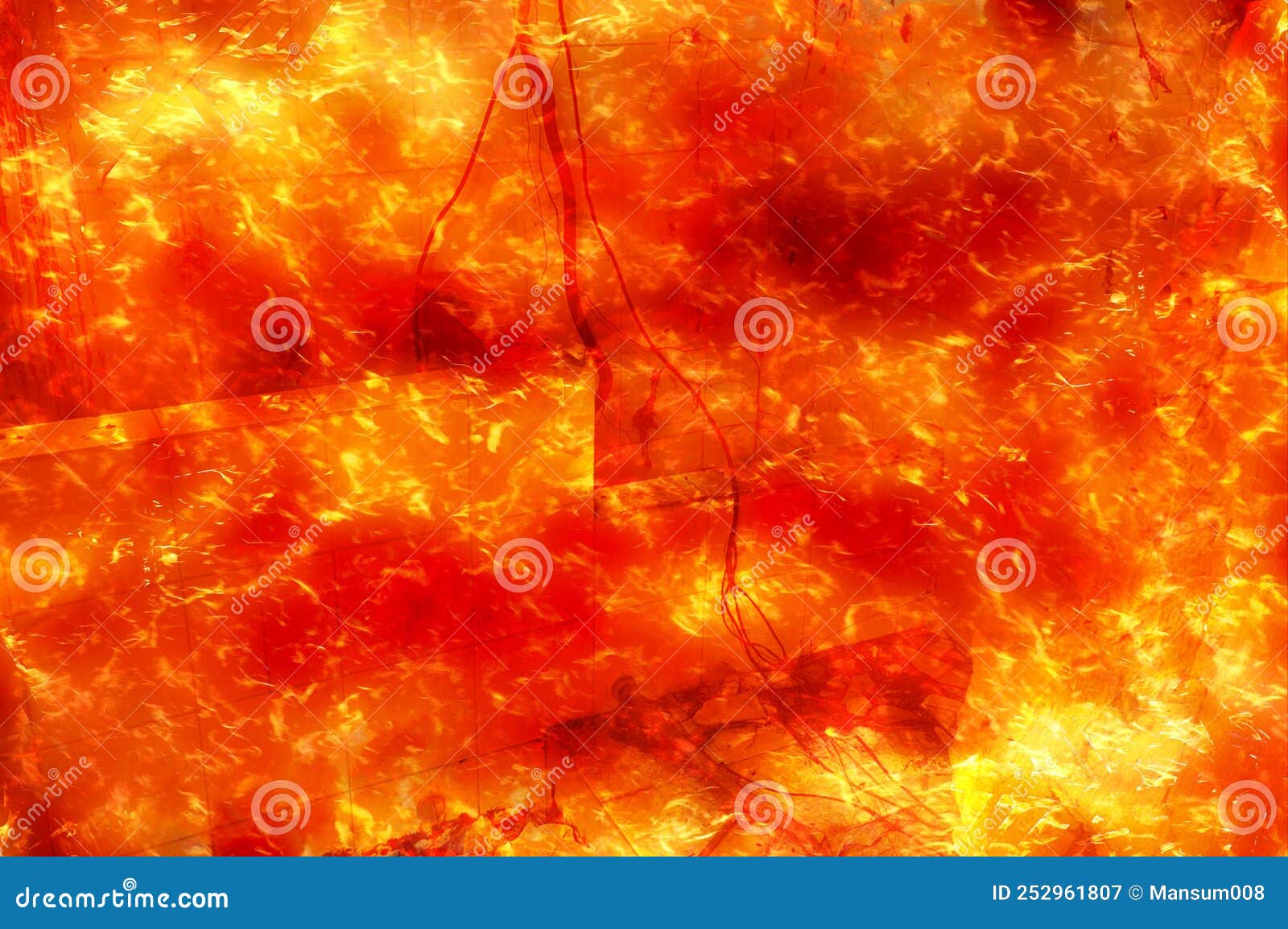 Hot Fire Burning Building Background Stock Illustration - Illustration ...