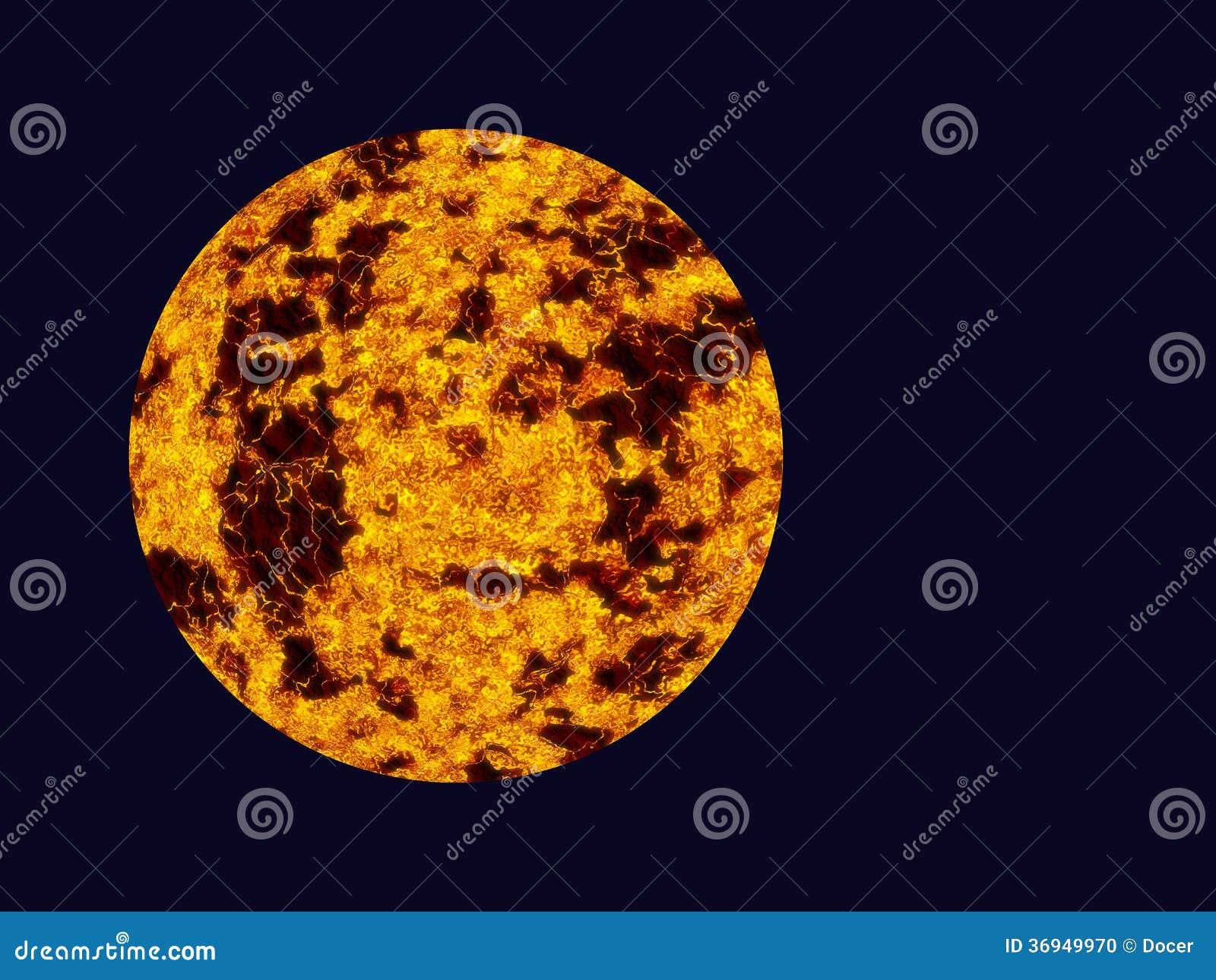 Hot Fire Comet on Blue Space Backgrounds Stock Illustration ...