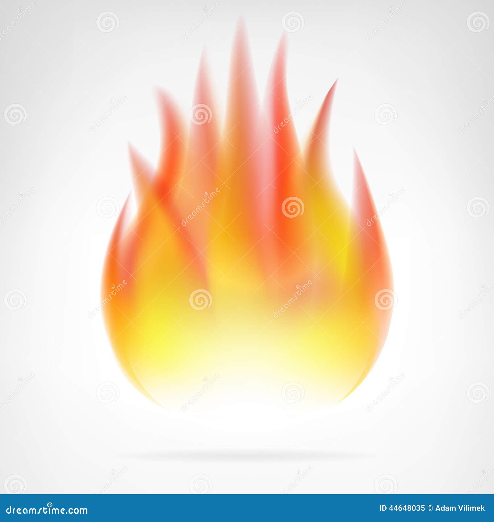 Hot Fire Flame Isolated Vector Stock Illustration - Illustration of ...