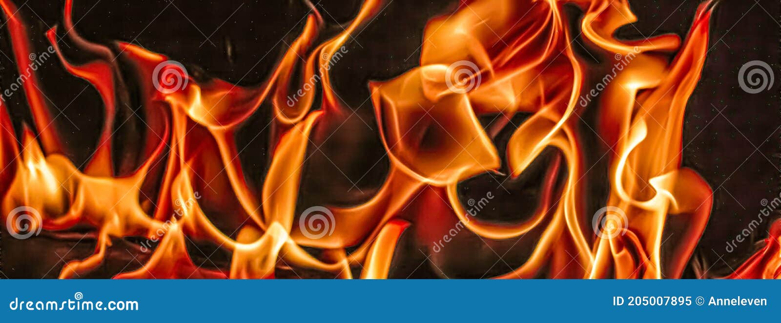Hot Fire Flames As Nature Element and Abstract Background Stock Image ...