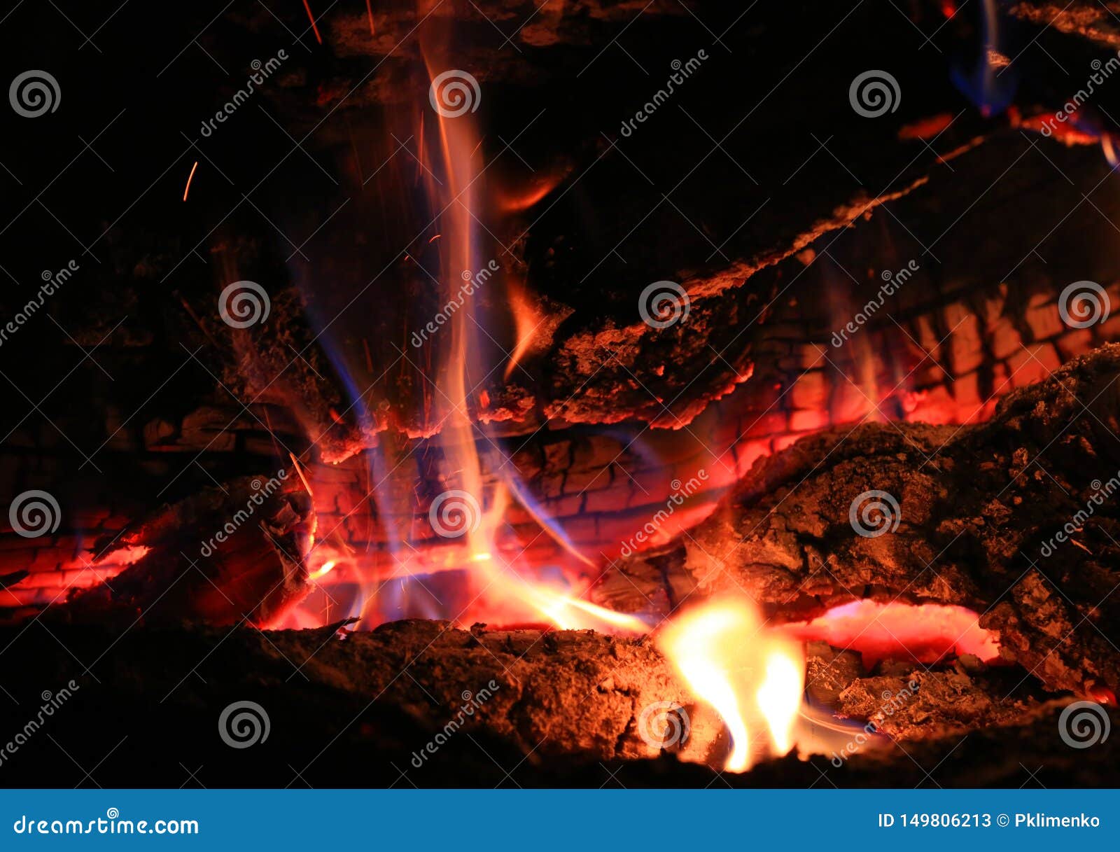 Hot fire flames stock image. Image of night, camp, blaze - 149806213