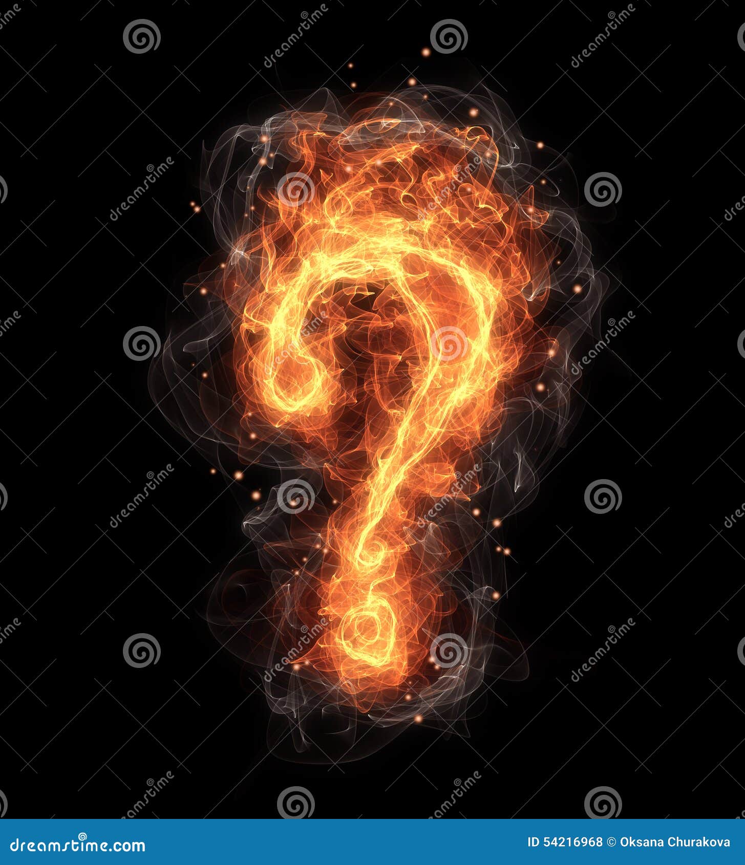 Hot fire question stock illustration. Illustration of sign - 54216968