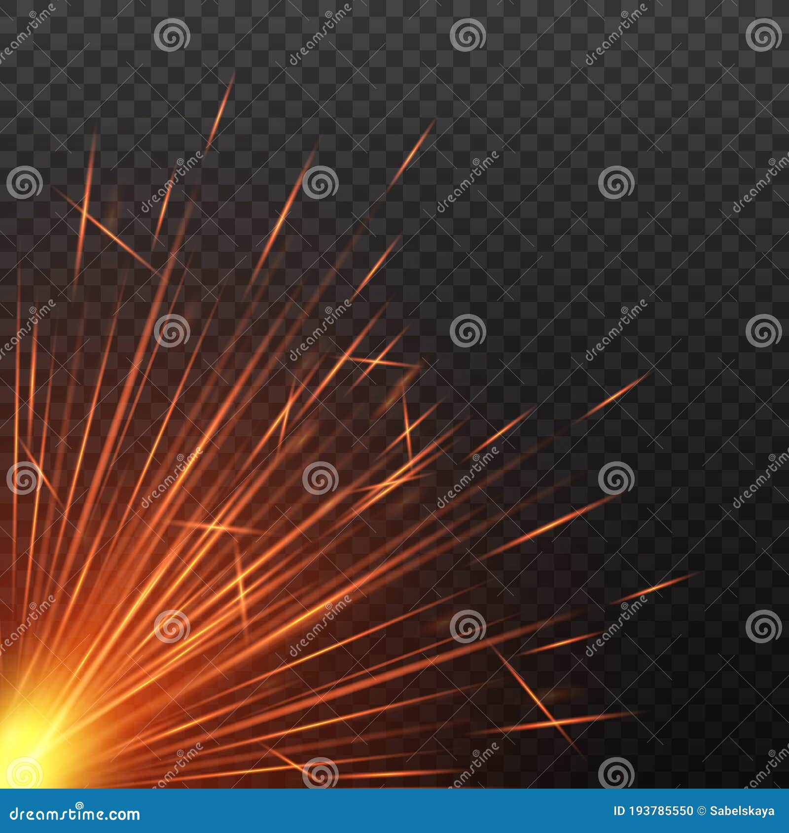 Hot Fire Spark with Realistic Flame Explosion Flying in Fast Motion ...