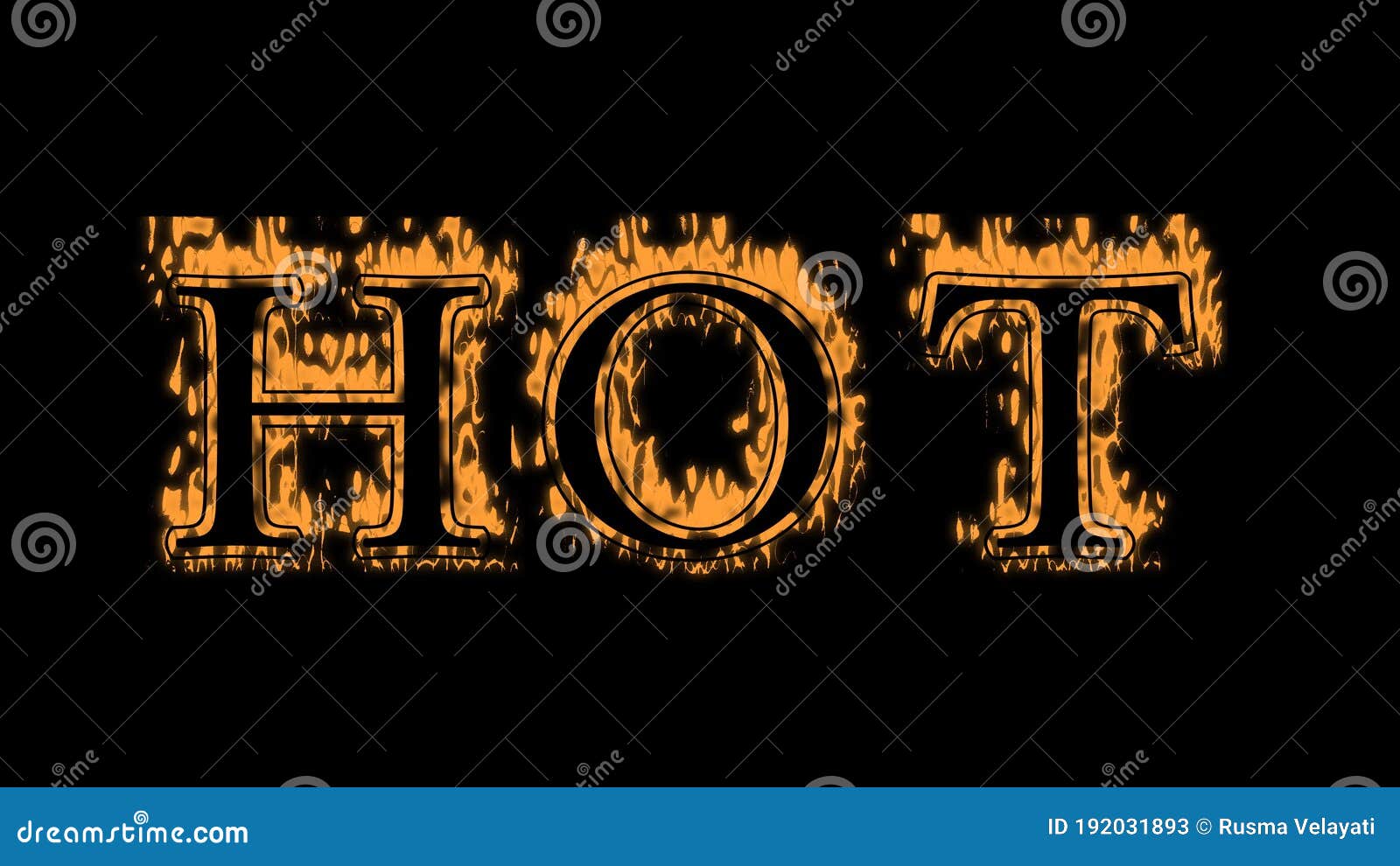 Hot Fire Text Effect Black Background Stock Video - Video of colorful ...