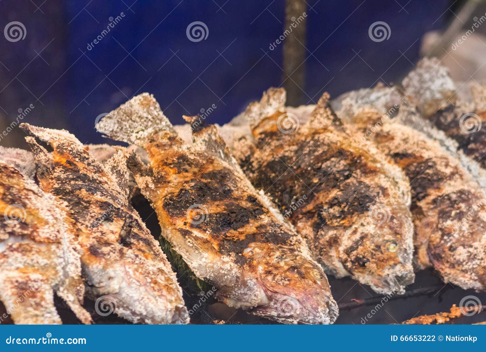 Hot fish burn stock photo. Image of market, delicious - 66653222