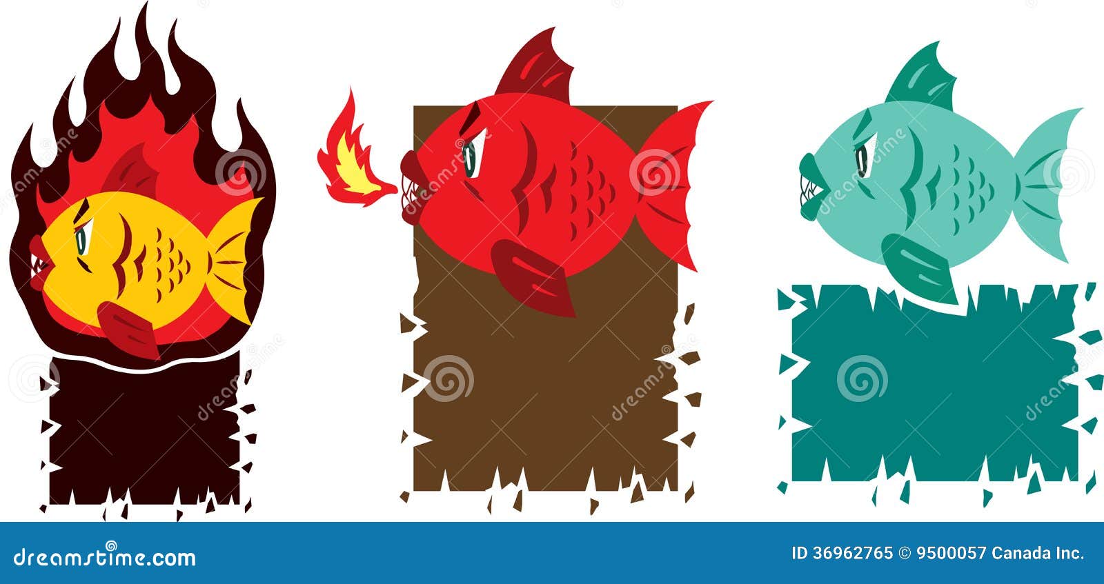 Hot fish cartoon stock vector. Illustration of meat, eater - 36962765