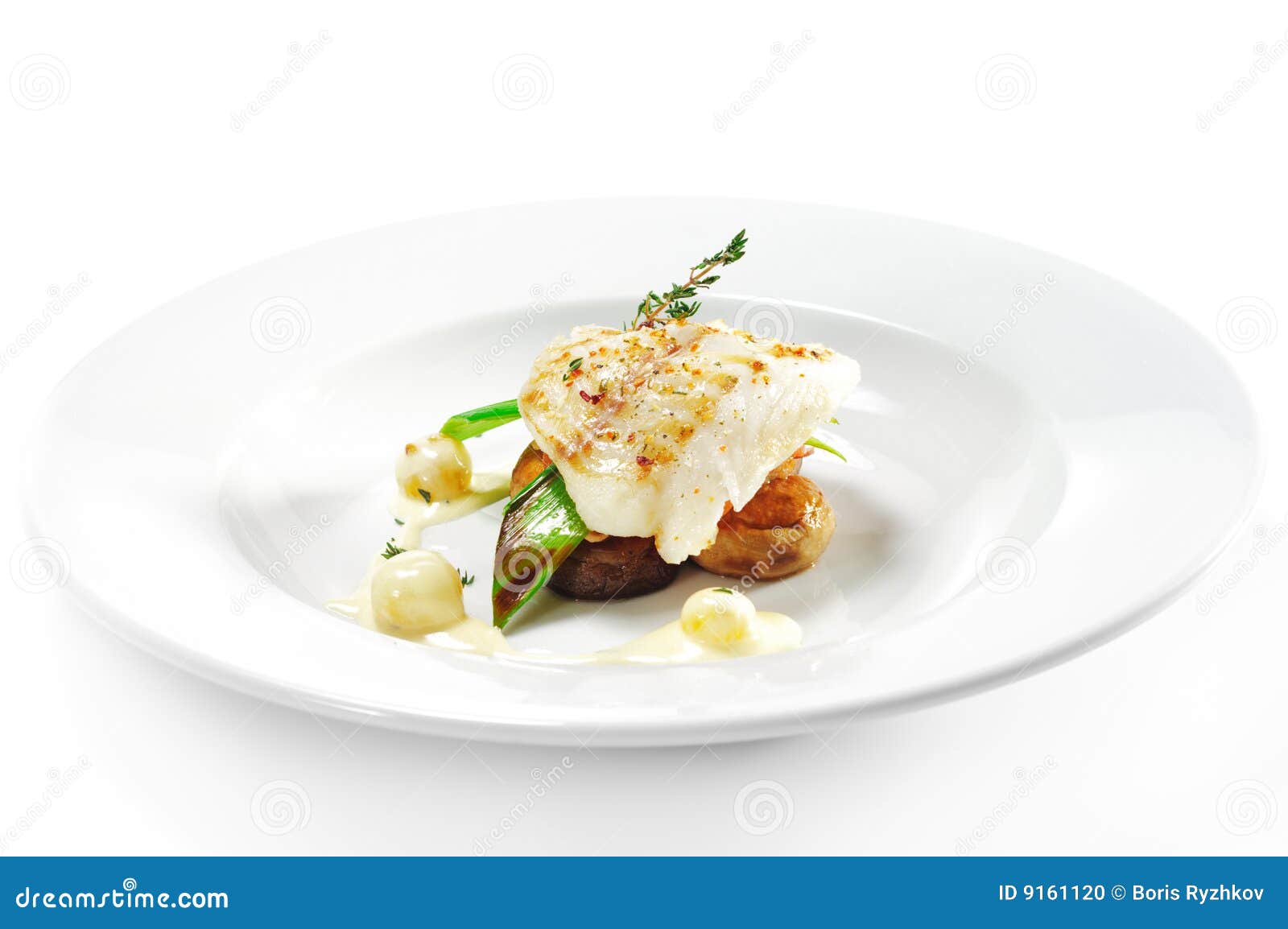 Hot Fish Dishes - Halibut Fillet Stock Photo - Image of gourmet, turbot ...