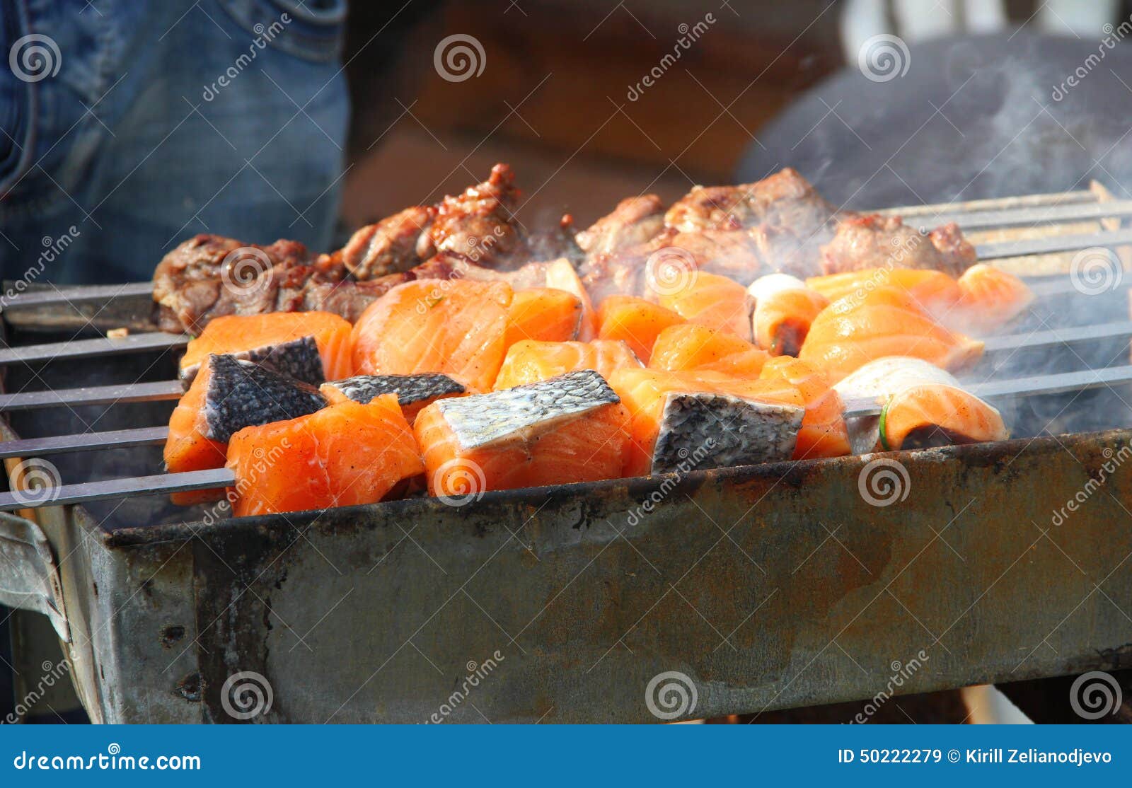 Hot fish stock image. Image of table, coal, chily, chilly - 50222279