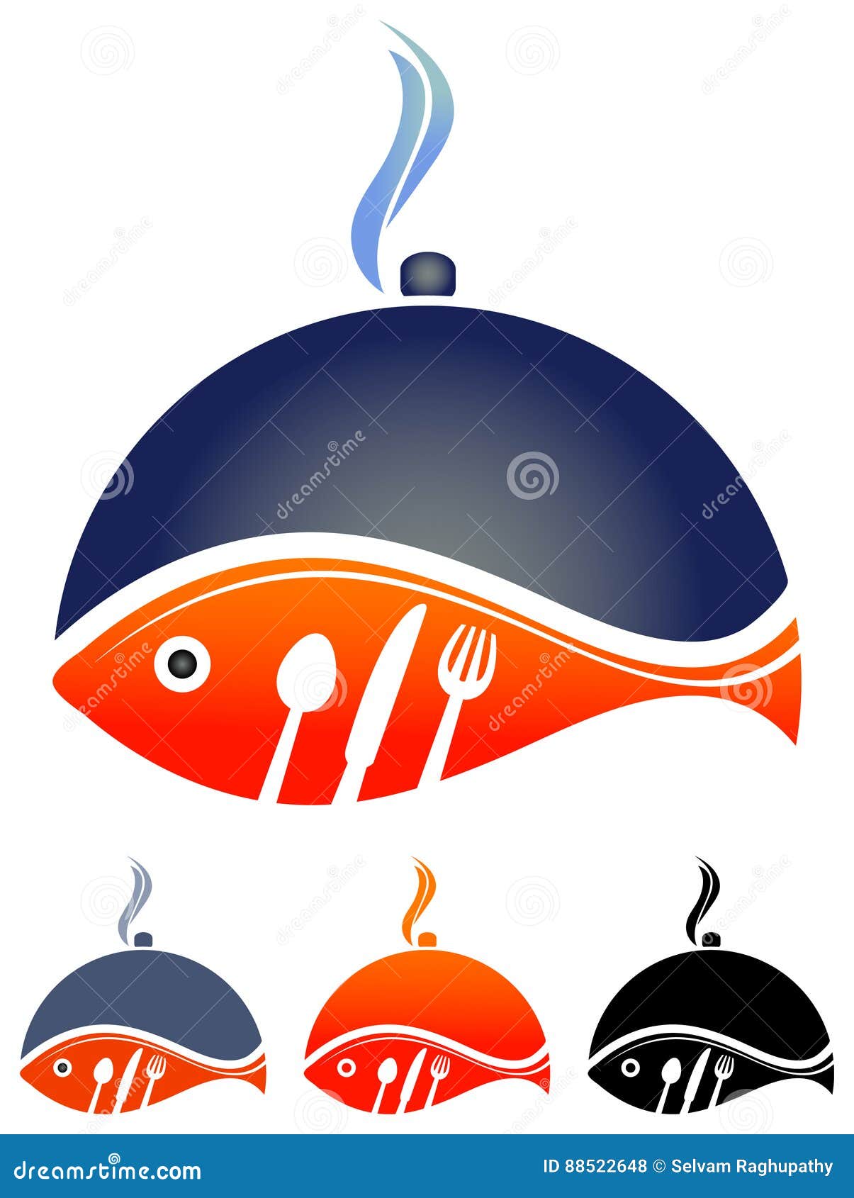 Hot Fish stock vector. Illustration of cook, grilled - 88522648