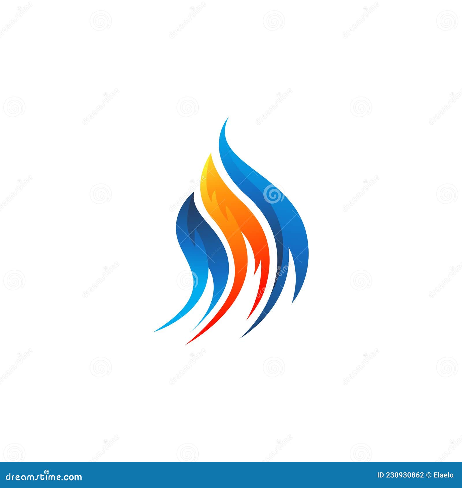 Hot Flame Fire Vector Icon Illustration Stock Vector - Illustration of ...