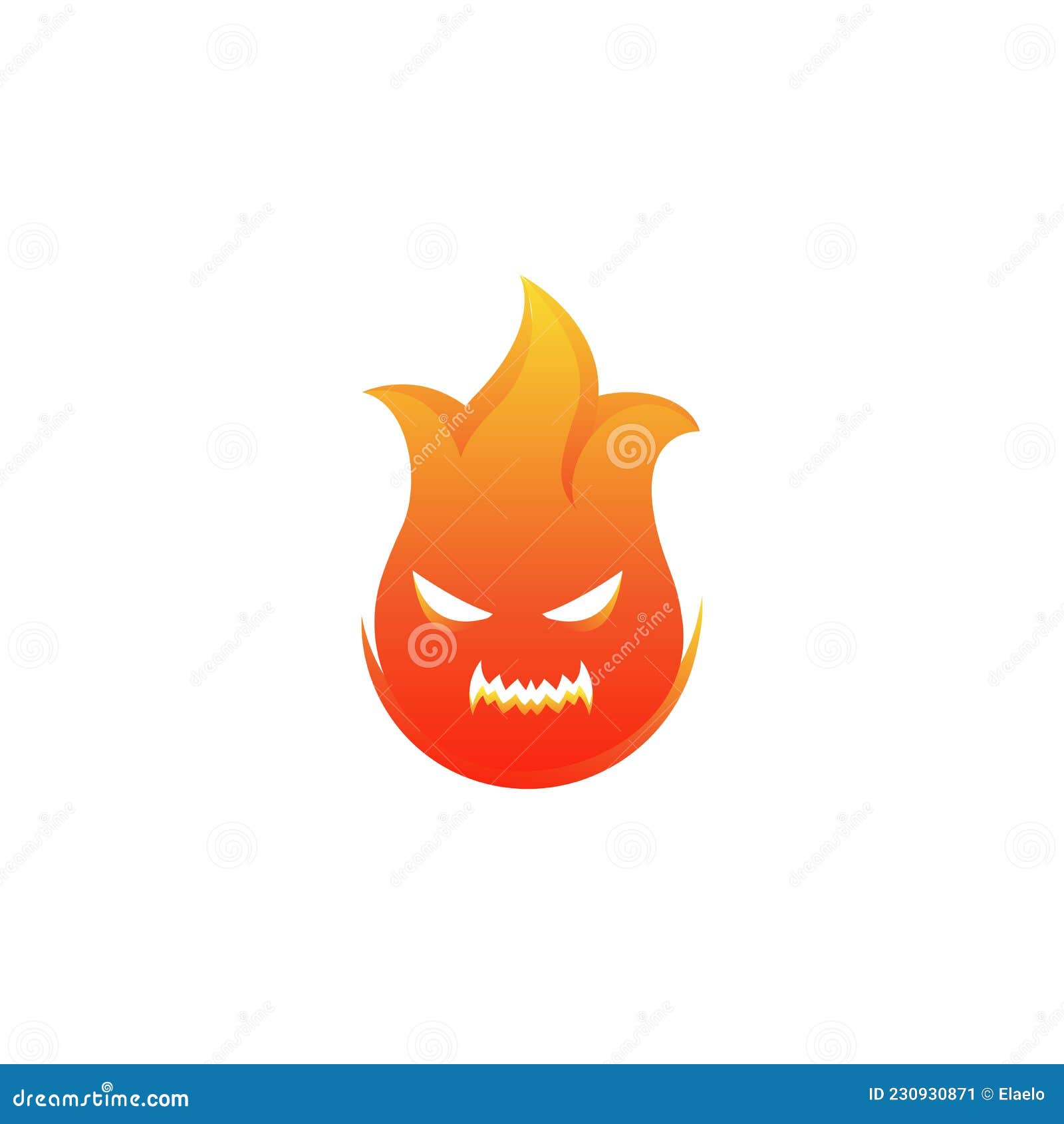 Hot Flame Fire Vector Icon Illustration Stock Vector - Illustration of ...
