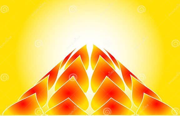 Hot Flames Rising stock vector. Illustration of abstract - 2184204