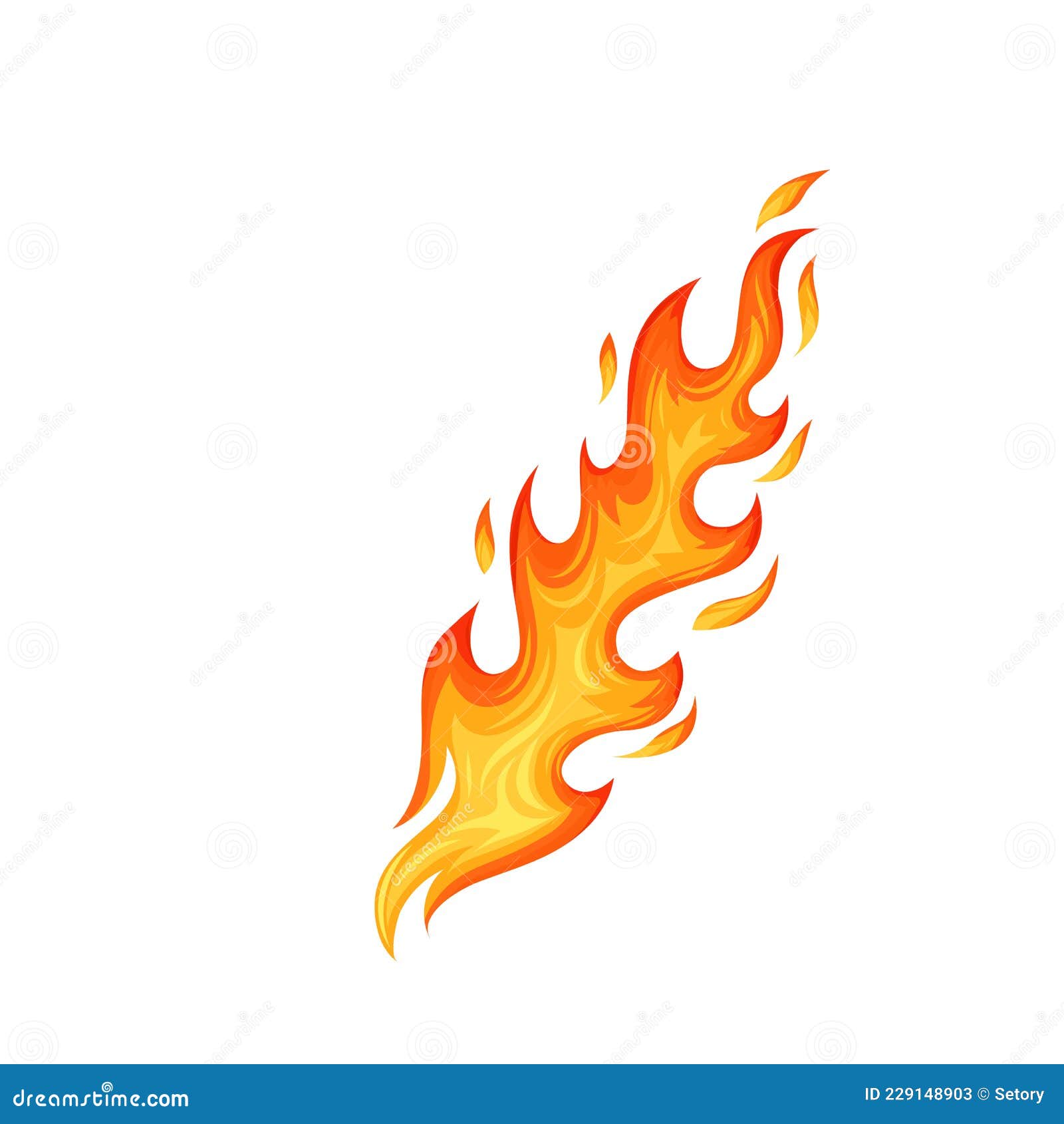 Hot flaming element stock vector. Illustration of fireball - 229148903