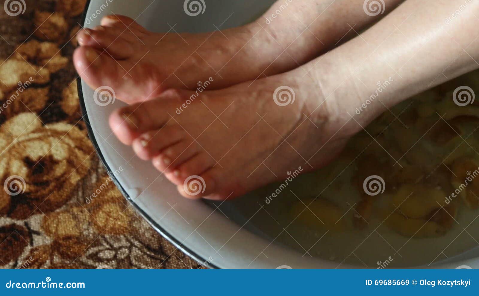 Hot Foot Bath with Husks Potatoes Stock Video - Video of beautiful ...